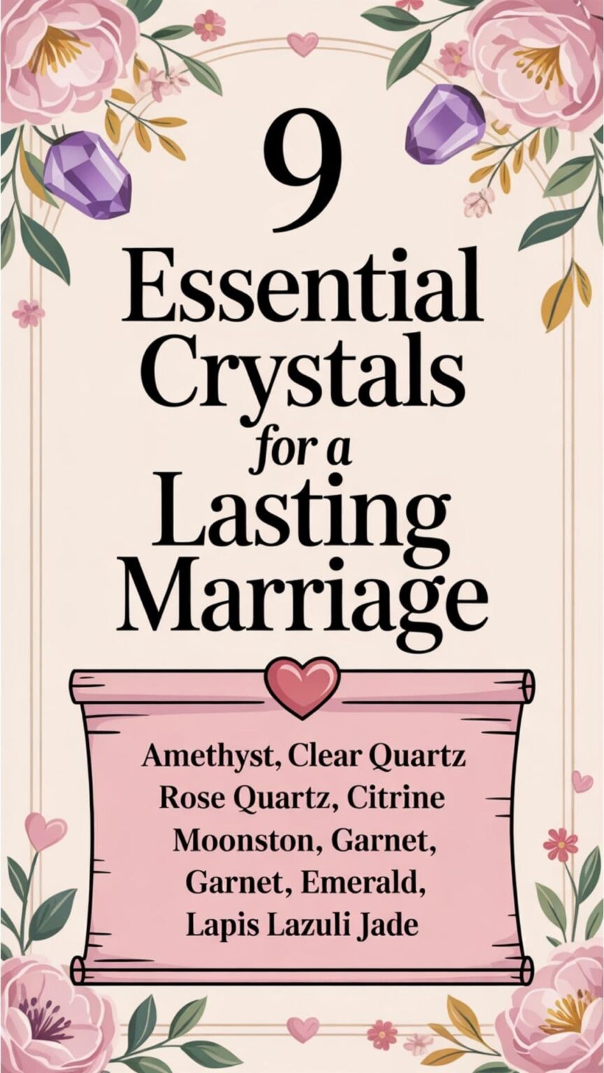 9 Essential Crystals for a Lasting Marriage